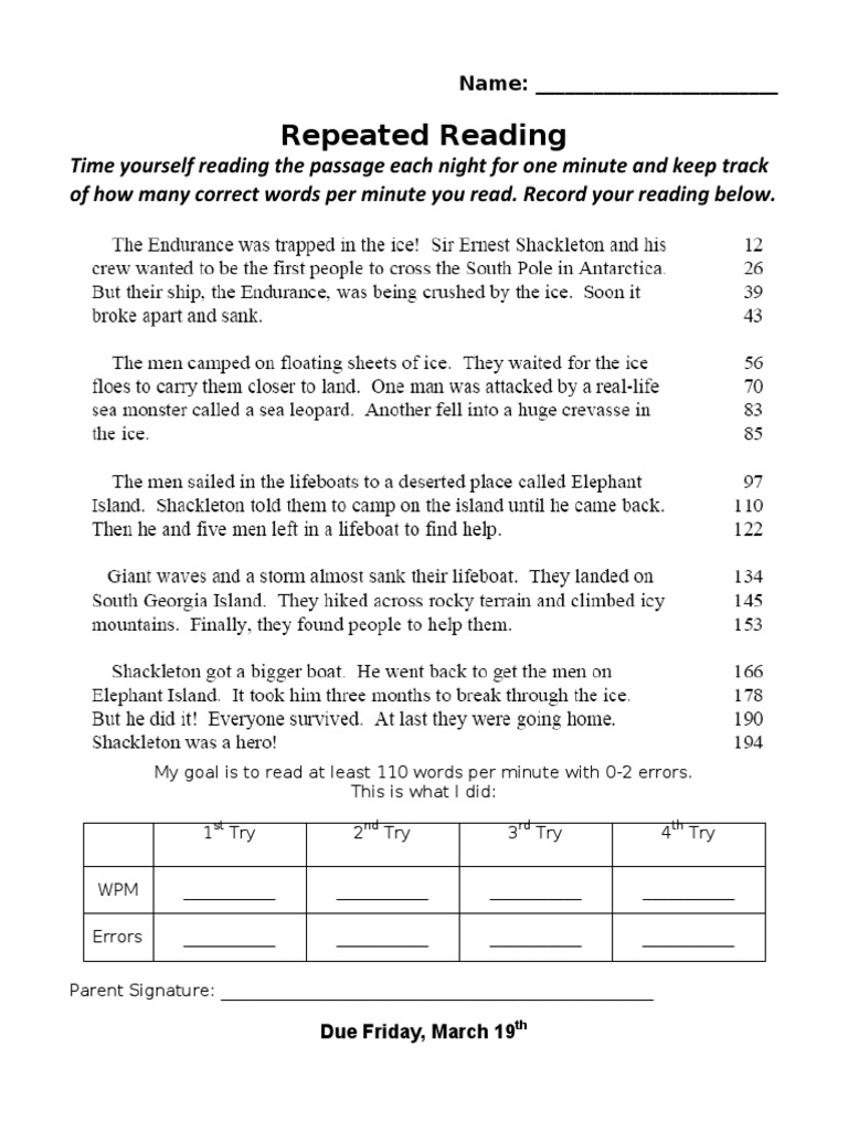 Repeated Reading | PDF | Sentence (Linguistics) | Linguistics