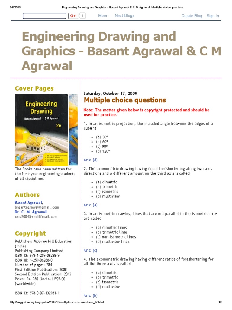 Engineering Drawing and Graphics 8 | Download Free PDF | Graphic Design ...