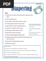 Diaper Changing Procedures for Child Care | PDF | Diaper | Clothing