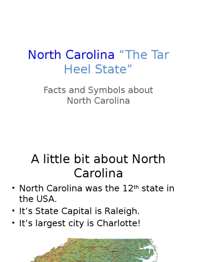 NC Symbols and Facts | PDF | Politics