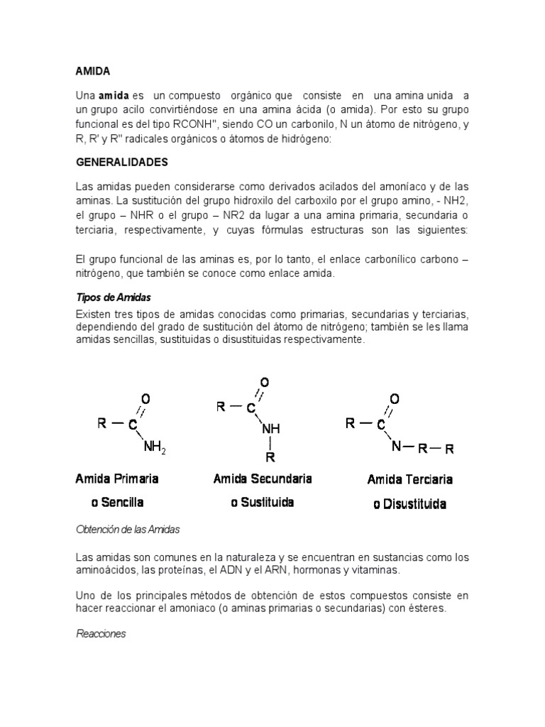 AMIDA | PDF | Amida | Moléculas