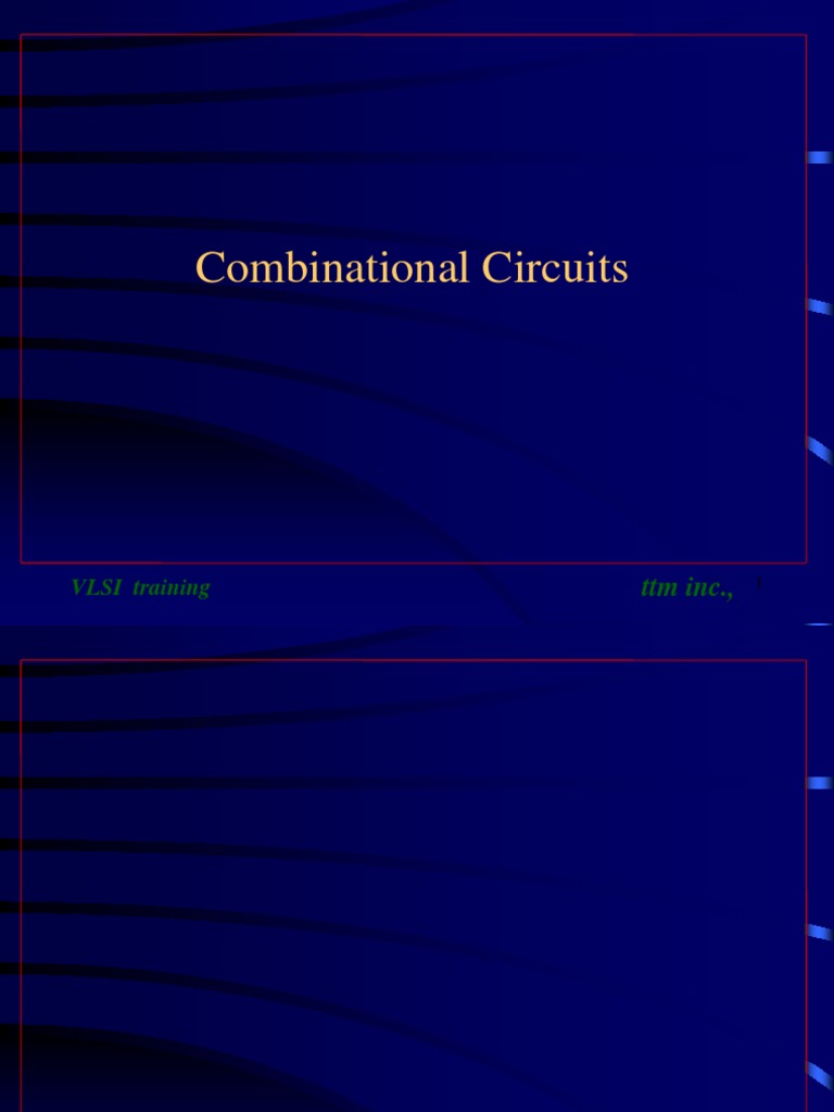 Combinational Circuits | PDF | Digital Electronics | Electronic Circuits
