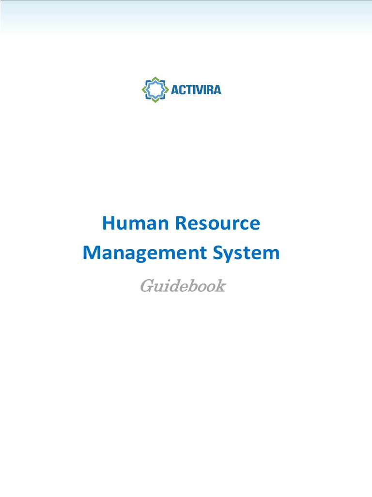 HRMS User Guide | PDF | Performance Appraisal | Human Resource Management