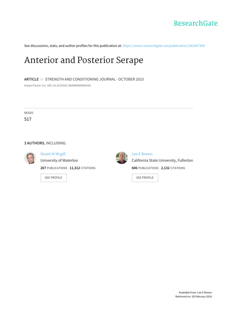 Anterior and Posterior Serape The Rotational.2 | PDF | Términos ...