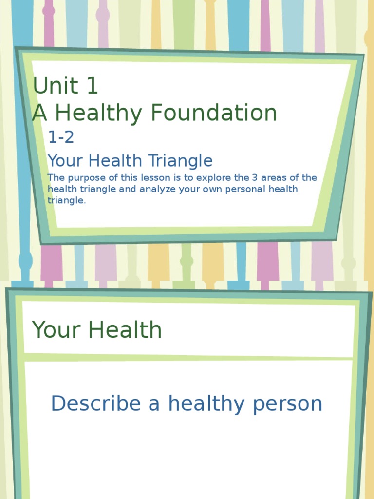 Health Triangle for Students | PDF | Well Being | Behavioural Sciences