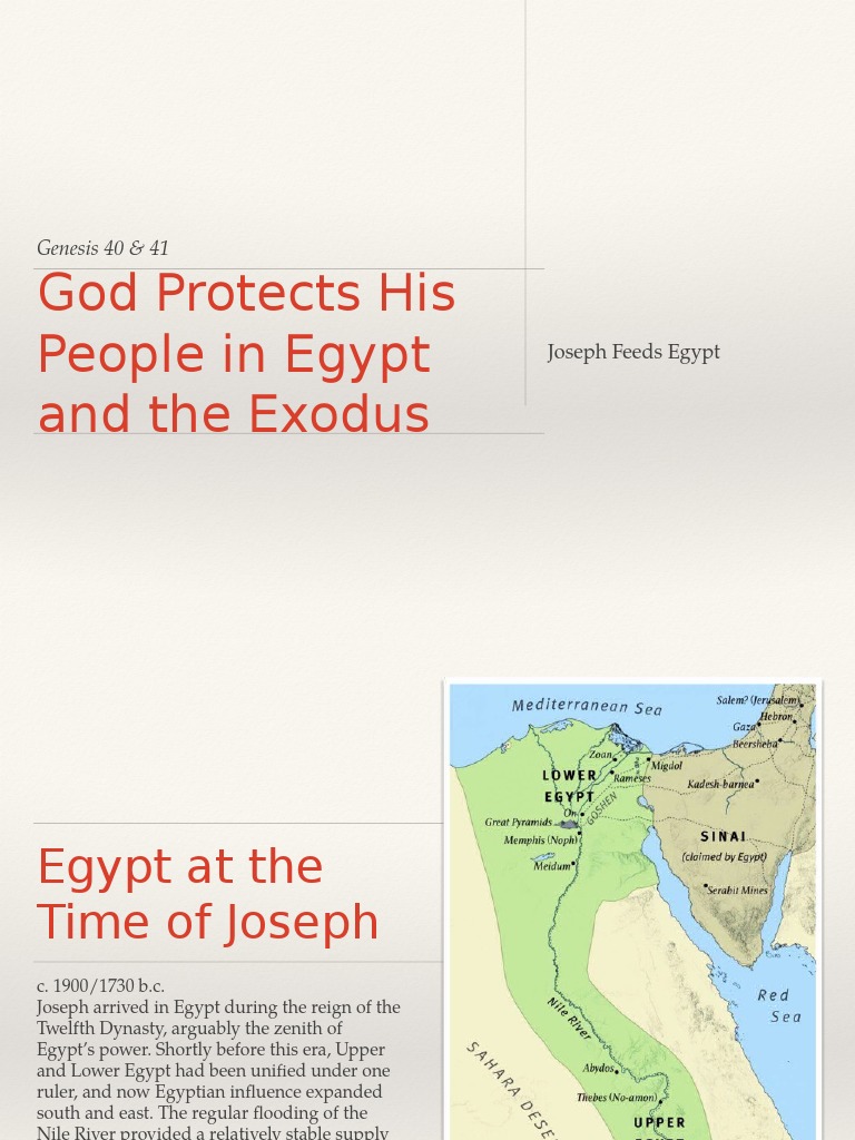 Genesis 40 & 41 - Joseph Feeds Egypt | PDF