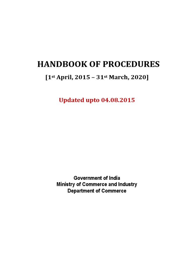 Updated HBP 2015-2020 | PDF | Electronic Data Interchange | Exports