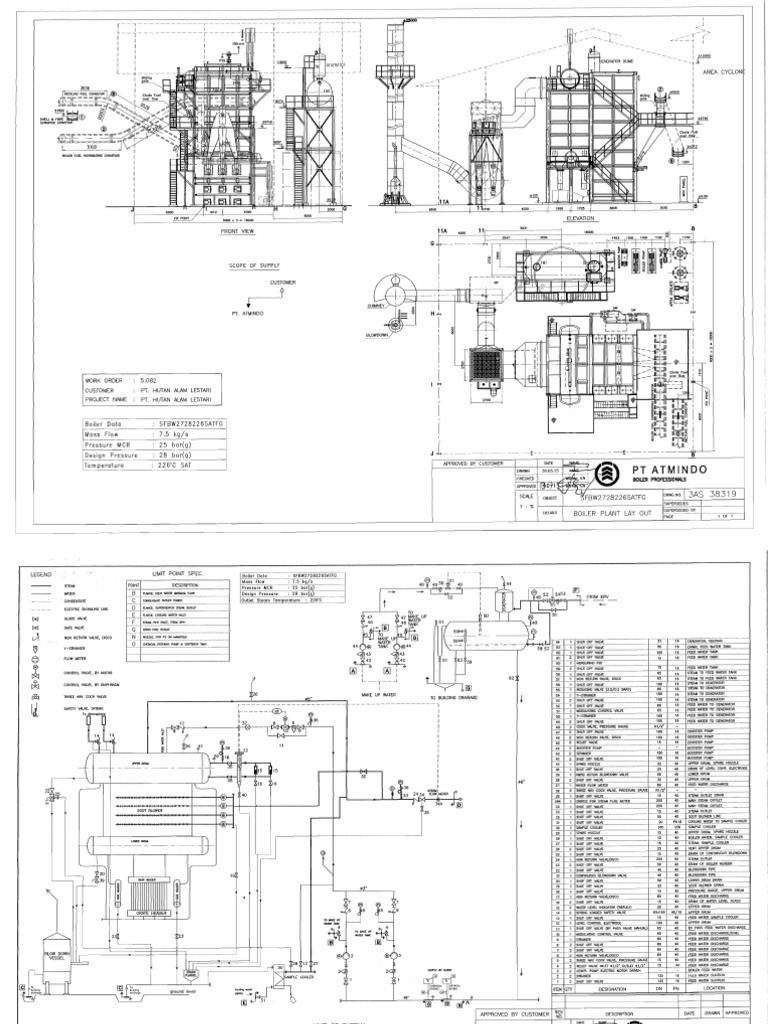 Boiler Installation Layout Overview | PDF | Gas Technologies | Liquids