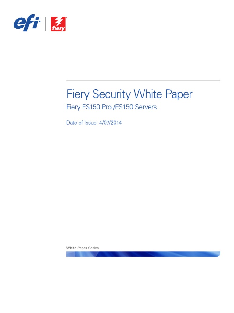 Fiery FS150 Pro Security WP US | PDF | Transport Layer Security | Port ...