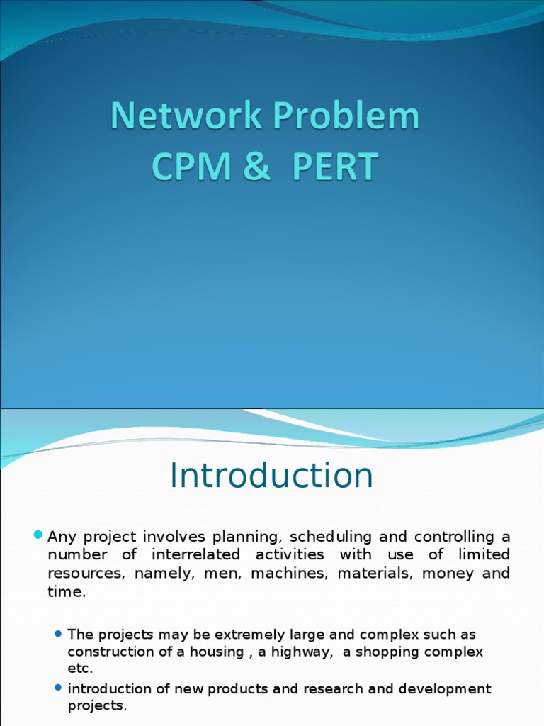 Project Management Techniques: PERT and CPM | PDF | Analysis | Applied Mathematics
