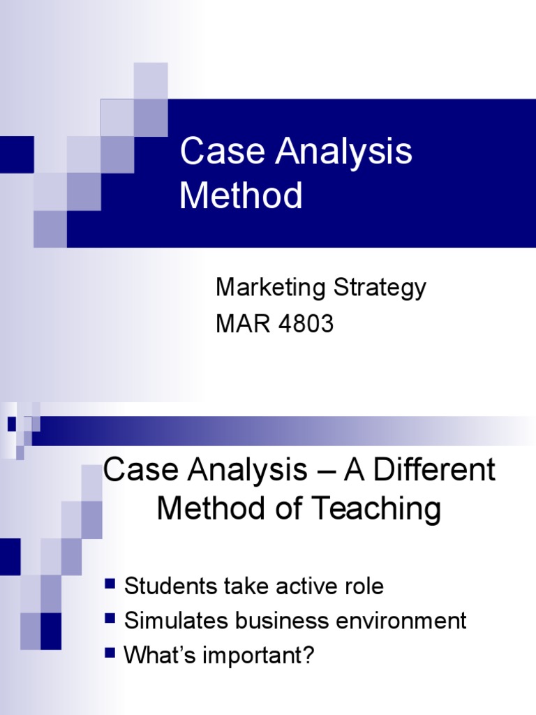 Case Analysis Method | PDF | Competition | Market (Economics)