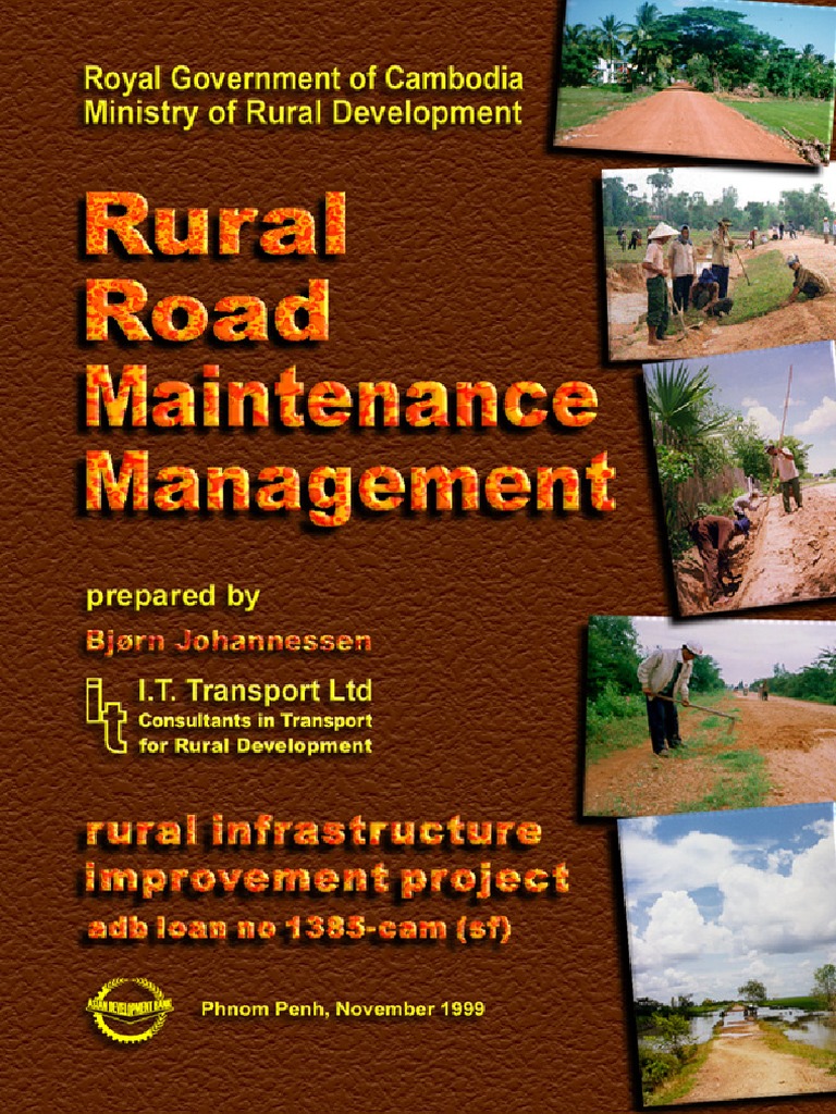Rural Road Maintenance Manual - Cambodia | PDF | Road | Labour Economics