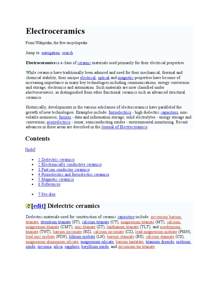 Electroceramics | PDF | Fracture Mechanics | Ceramics