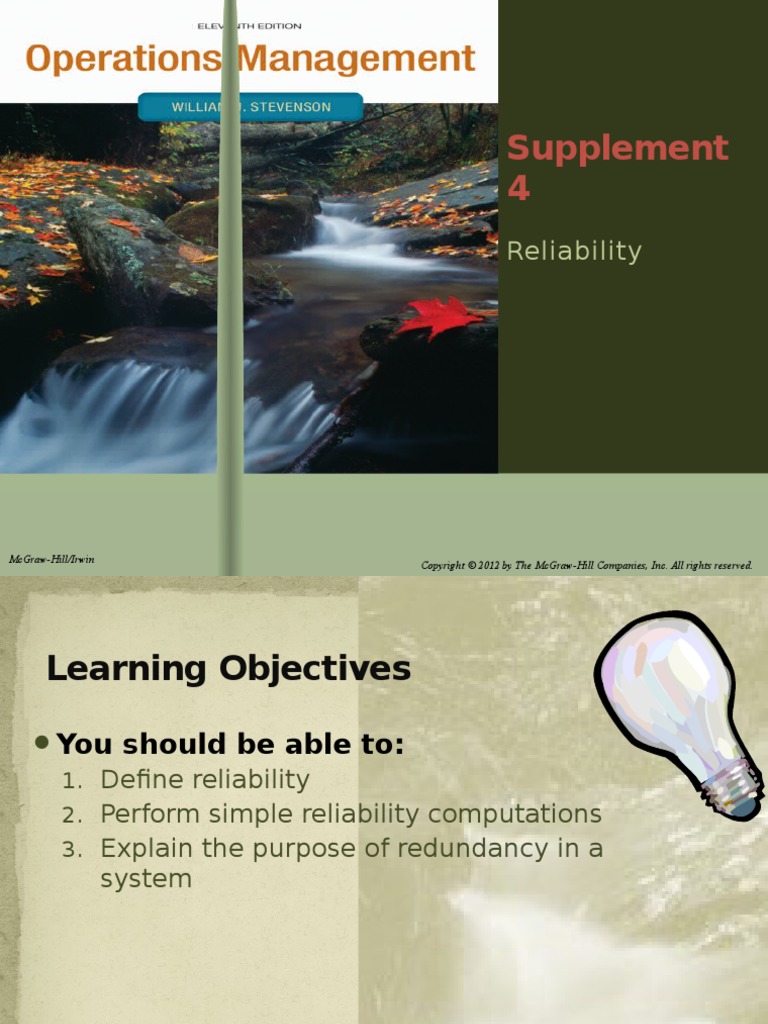 Reliability Slide | PDF | Reliability Engineering | Systems Engineering