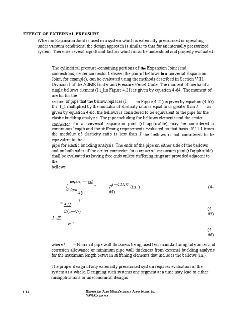 Effect of External Pressure: - CD (0.4qnt P | PDF | Buckling | Pipe (Fluid Conveyance)