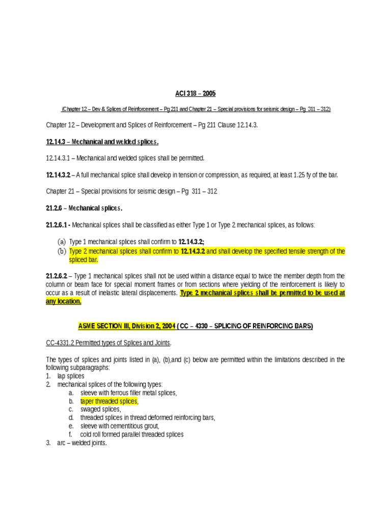 Moment Coupler - Codal Requirements | PDF | Economic Sectors | Metals