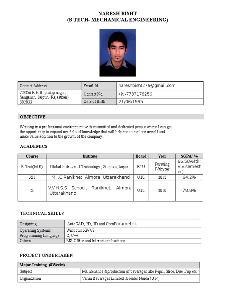 Naresh CV | PDF