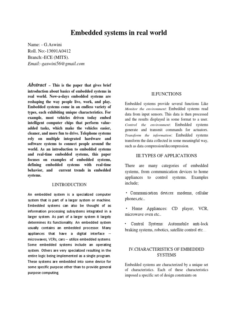 412 3 PDF | PDF | Embedded System | Real Time Computing