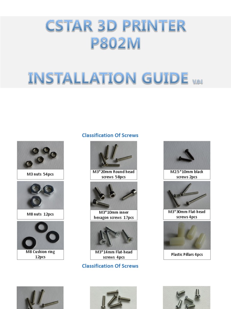 CSTAR P802M Installation Guide v.04 | PDF | Belt (Mechanical ...