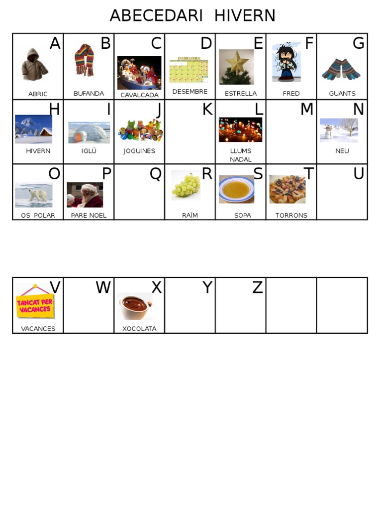 Abecedari Hivern | PDF