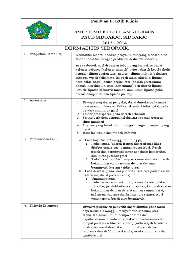 Dermatitis Seboroik | PDF