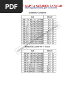 Tabel Berat UNP | PDF
