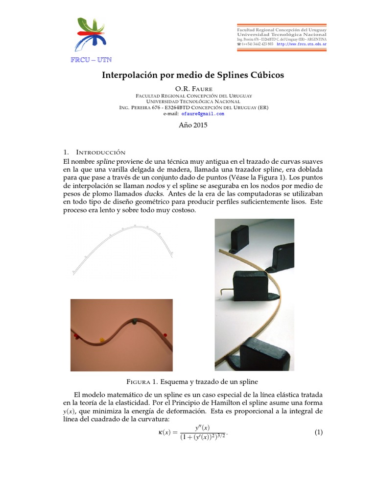 Splines Cubicos | PDF | Spline (Matemáticas) | Matemática Elemental