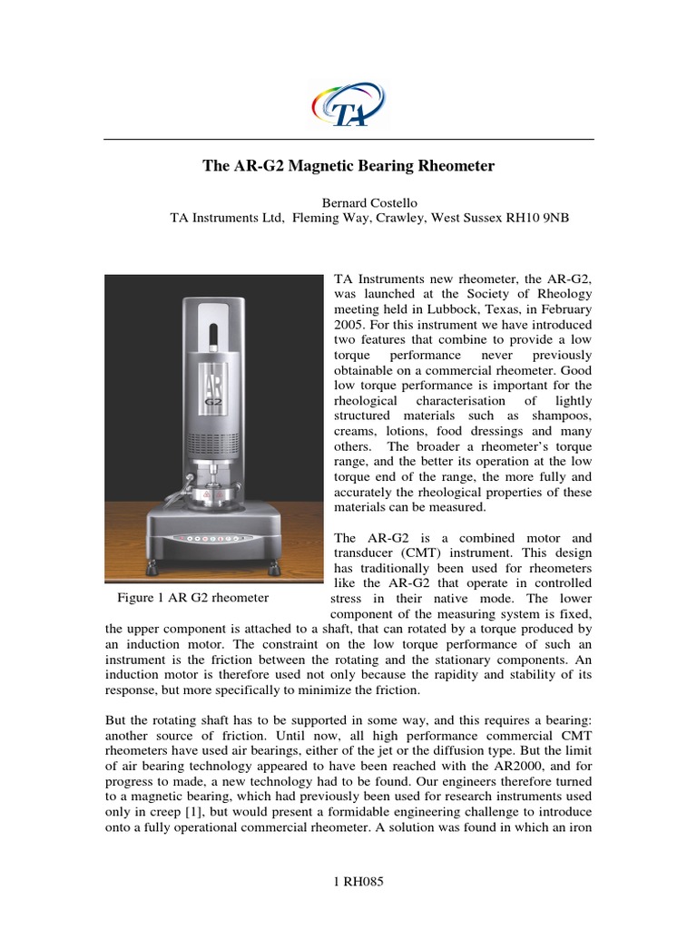 RH085 AR G2 Performance | PDF | Viscosity | Bearing (Mechanical)