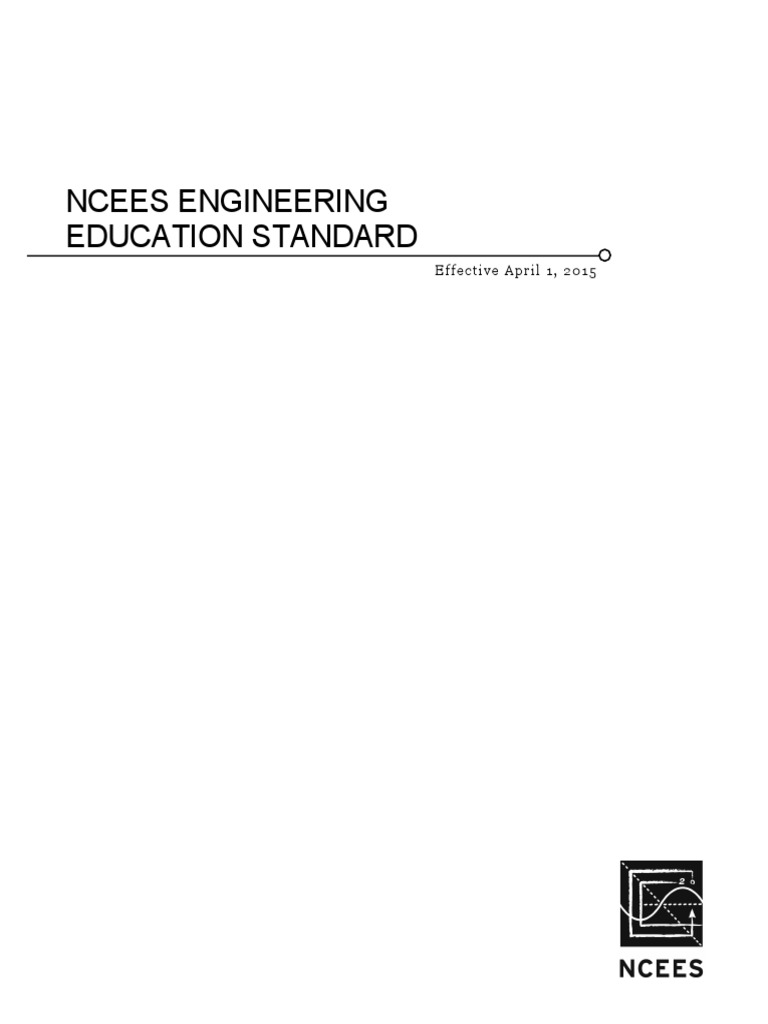 NCEES Engineering Education Standard | PDF | Engineering | Academic Degree