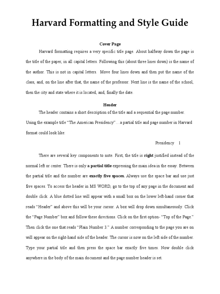 Harvard Guide | PDF | Essays | Citation