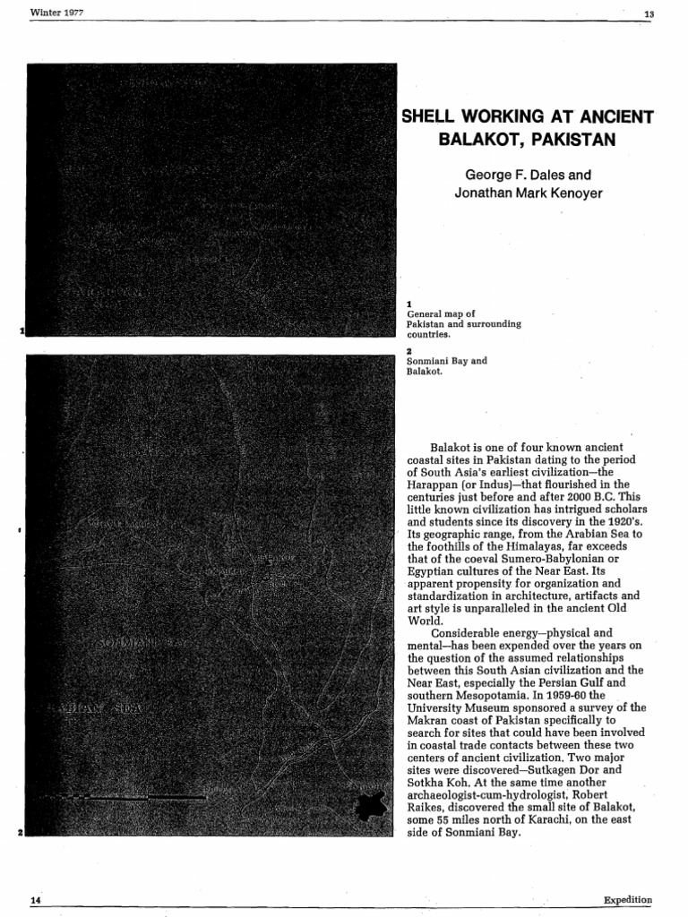 Shell Crafting at Ancient Balakot | PDF | Nature