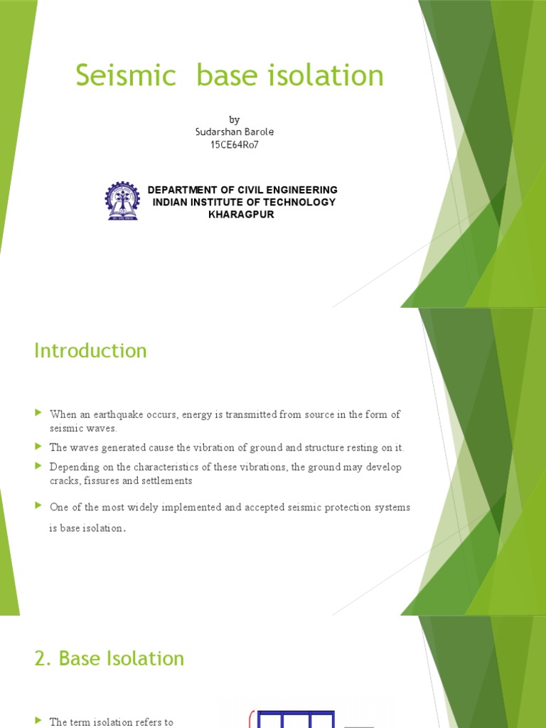 Seismic Base Isolation | PDF | Earthquake Engineering | Earthquakes