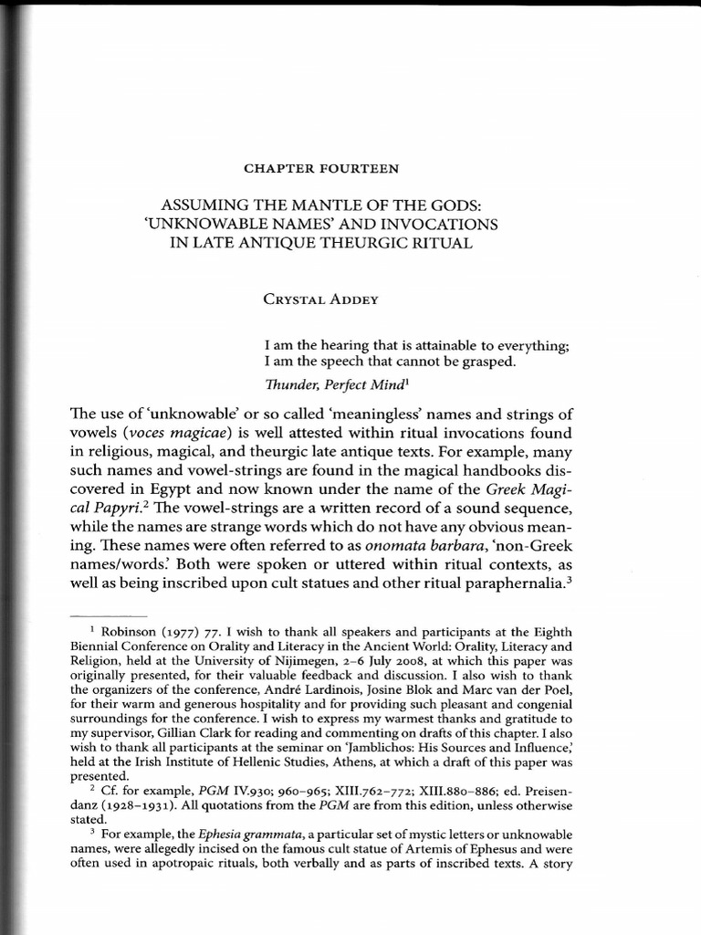 Late Antique Theurgic Rituals | PDF | Magic (Paranormal) | Neoplatonism