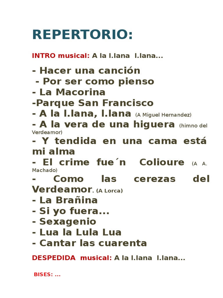 Cantar Las Cuarenta, Lo Nuevo de Rafa Lorenzo | PDF | Artes (general ...