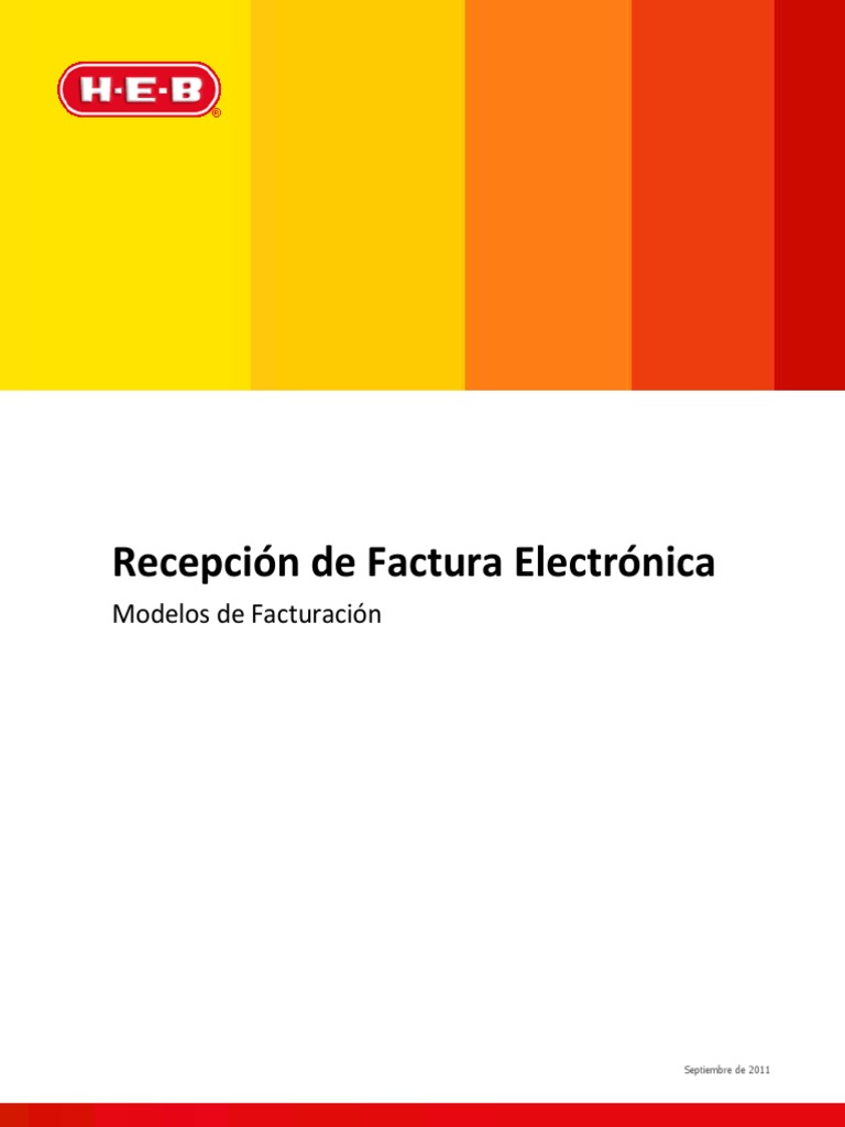 1-HEB - Modelos de Facturaccion | PDF | Derechos de autor | Factura