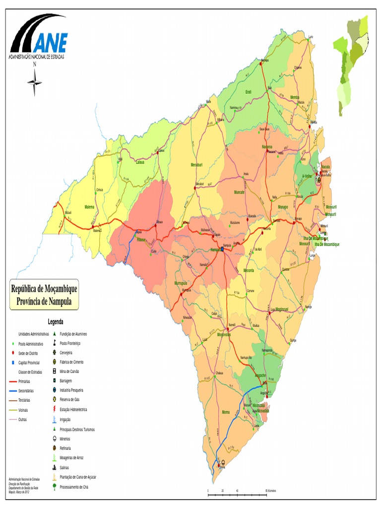 1.1.1 Anexo - Organizacao Rodoviaria de Moc. Mapa Rodoviario de Nampula ...