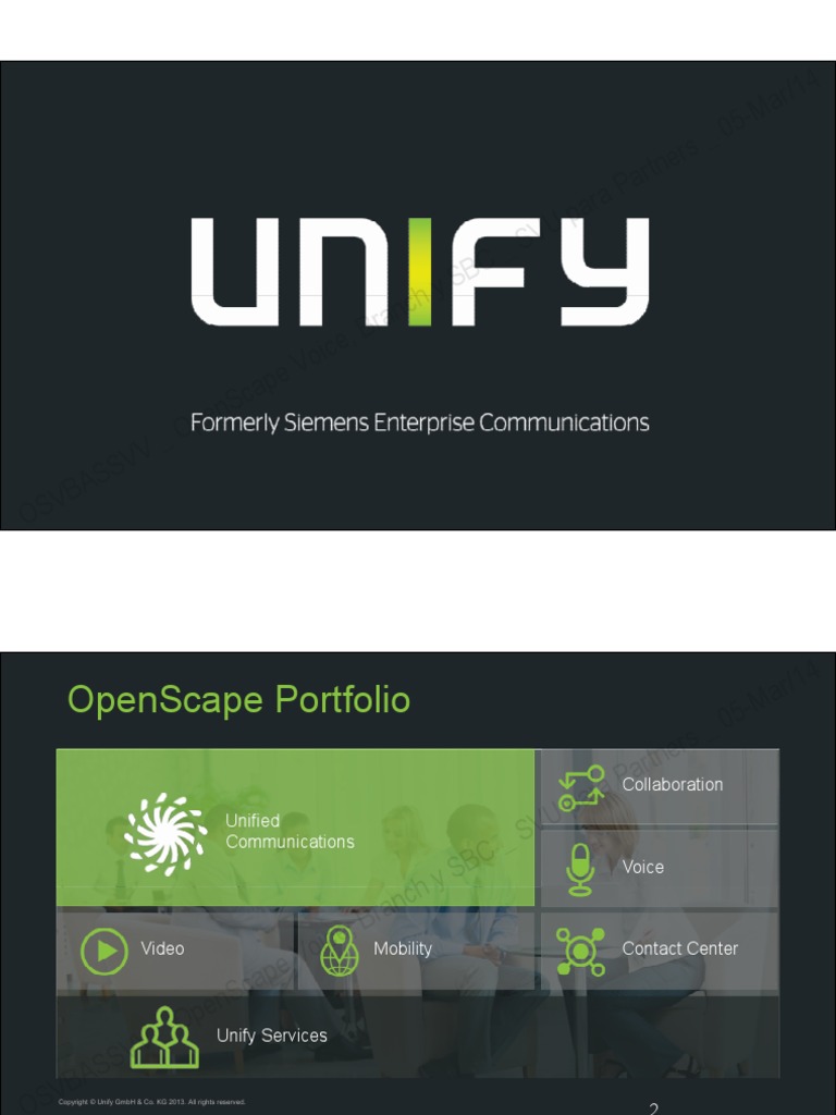 OpenScape Voice para Venta y PreVenta - Incl. OS Branch y OS SBC - SVU 05mar14 | PDF | Session ...