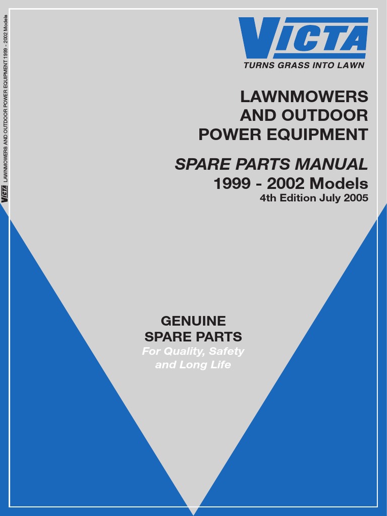 Victa Spare Parts Manual 1999-2002 | PDF | Leisure
