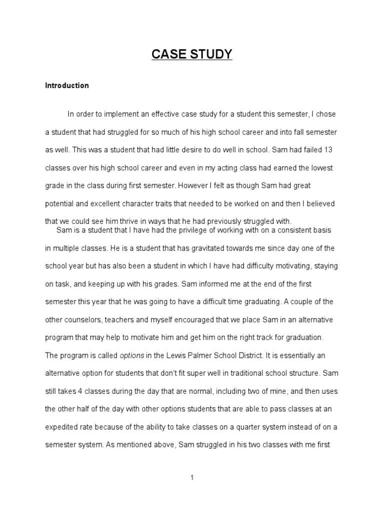 Casestudy | PDF | Secondary School | Academic Term