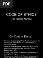 Filipino Nurses' Code of Ethics | PDF | Nursing | Dignity