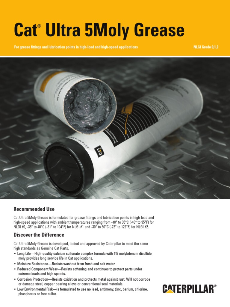 Cat Grease 5% Moly | PDF | Corrosion | Metals