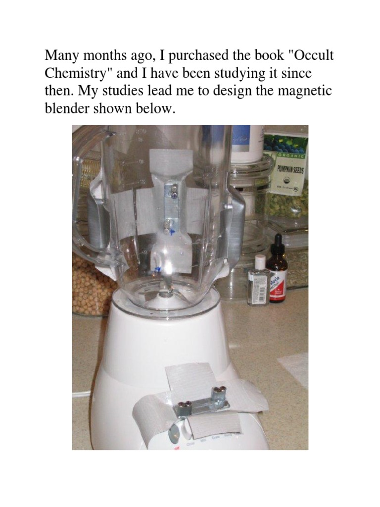 Magnetic Blender | PDF | Magnet | Blender