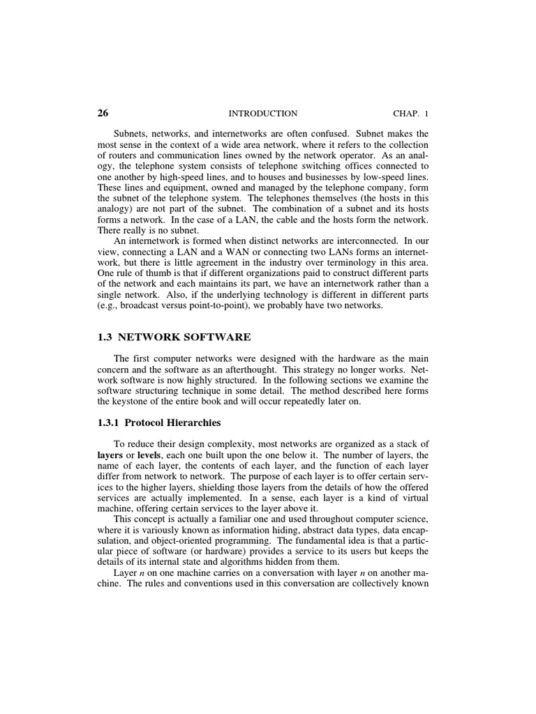 Protocol Hierarchies | PDF | Communications Protocols | Computer Network