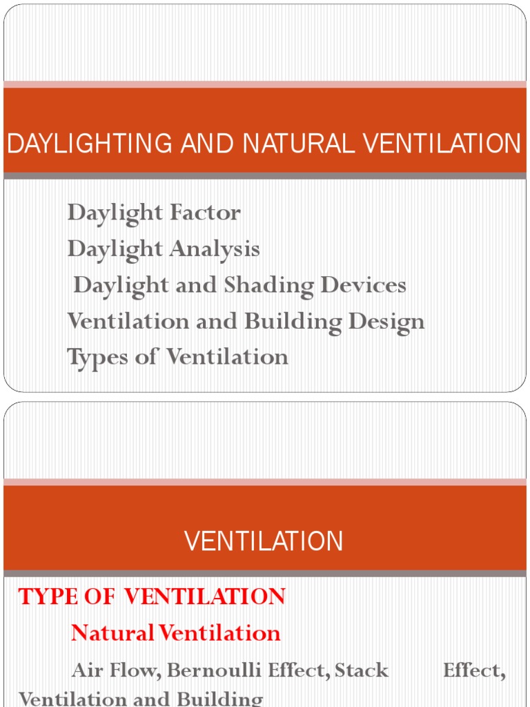 Daylighting and Natural Ventilation | PDF | Ventilation (Architecture ...