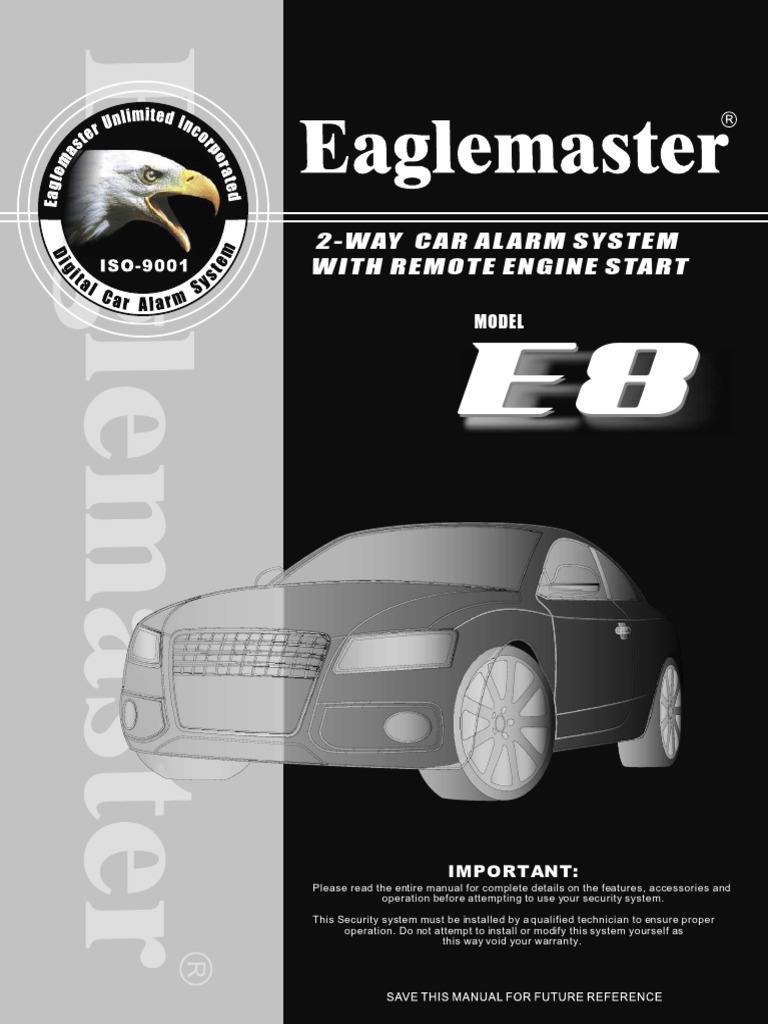 Alarm Eaglemaster E8-LCD (ENG) | PDF | Security Alarm | Manufactured Goods