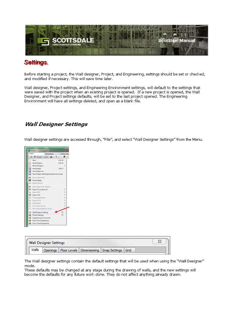 Chapter 2 Settings | PDF | Framing (Construction) | Computer File