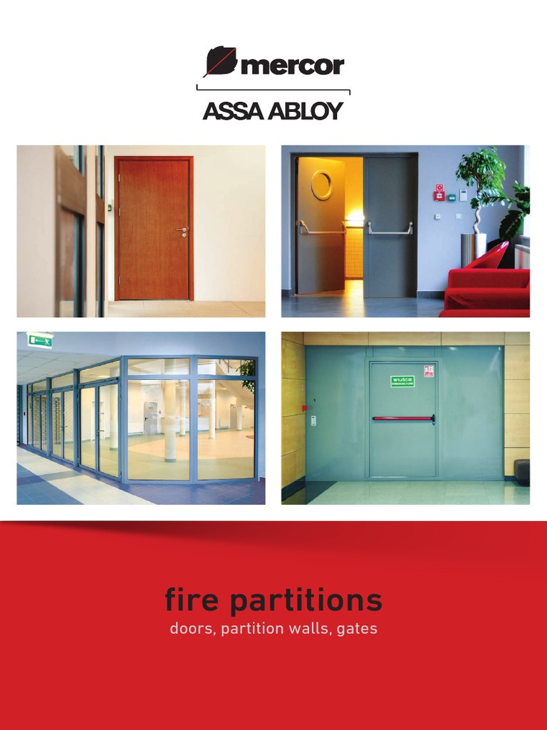 Fire Partitions - Doors, Partition Walls, Gates | PDF | Door | Building ...