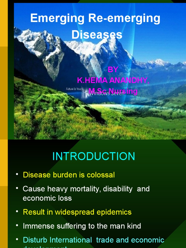 Understanding the Emergence and Re-Emergence of Infectious Diseases: A ...