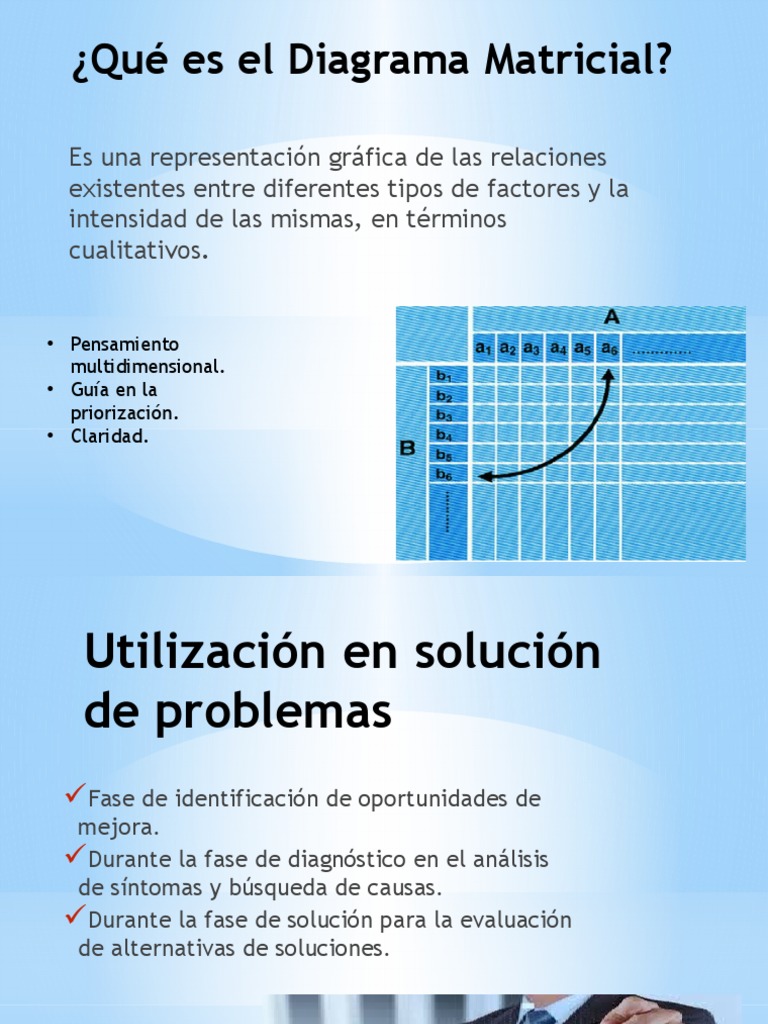 Diagrama Matricial | Matriz (Matemáticas) | Calidad (comercial)