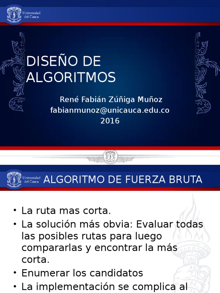 Fuerza Bruta - Voraces | PDF | Algoritmos | Programación de computadoras